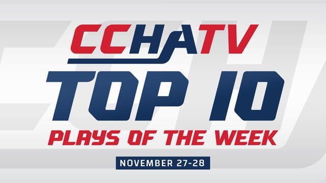 Watch CCHA Top 10 Plays of the Week (Nov. 27-28) - Stream Men's Ice ...