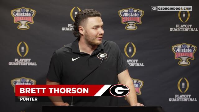 Watch Georgia Football: Pre-Sugar Bowl Press Conference - Brett Thorson ...